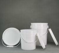 China Round Chemical Holding Tank with Handle 0.2-35L PP/HDPE Custom Color IML Printing for sale