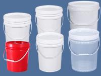 China Industrial Lubricant Storage Bucket 20L PP/HDPE Heavy Duty White Oil Grease Container for sale