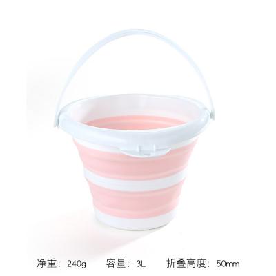 China 10L Collapsible Plastic Bucket with 2-Inch Foldable Design for Camping Car Wash and Outdoor Use for sale