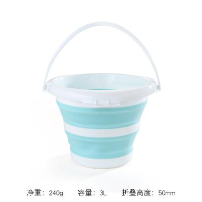 China Foldable Plastic Bucket 5L Collapsible Lightweight for Travel Camping Gardening Storage for sale