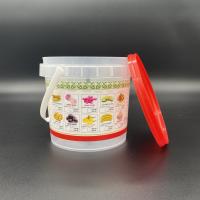 China Transparent Plastic Bucket 1L-5L Food Grade Storage Container SGS FDA Certified for sale