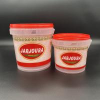 China Transparent Plastic Bucket 5L Durable Clear Storage Container with Thermal Transfer Printing for sale