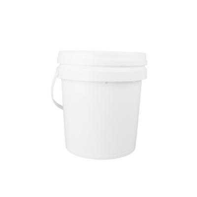China Round Plastic Bucket 1L to 20L Food Grade Pail with Lid Custom Printing for sale
