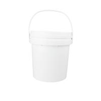 China Round Plastic Bucket 1L to 20L Food Grade Pail with Lid Custom Printing for sale
