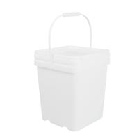 China Chemical Resistant Square Plastic Bucket 5L 20L PP Food Grade Stackable for sale
