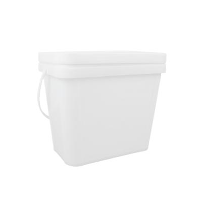 China PP Square Plastic Bucket 100% Raw Materials 2L to 20L for Paint Food for sale