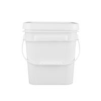 China Square Plastic Bucket PP 100% Raw Material 20L Food Grade Impact Resistant for Chemical Manufacturing for sale