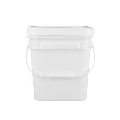 China Square Plastic Bucket PP 100% Raw Material 20L Food Grade Impact Resistant for Chemical Manufacturing for sale