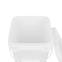 China Food Grade Square Plastic Vessel White or Other for Practical Storage Solutions for sale