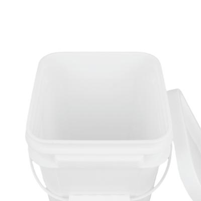 China Food Grade Square Plastic Vessel White or Other for Practical Storage Solutions for sale