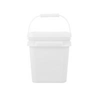 China Food Grade Square Plastic Bucket 2L-20L PP Impact Resistant Storage Container for sale