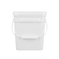 China Square Plastic Bucket PP 100% Raw Material 20L Food Grade Impact Resistant for Chemical Manufacturing for sale