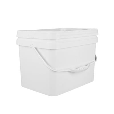 China PP 100% Raw Materials Square Plastic Bucket with Impact Resistance White Or Other for sale