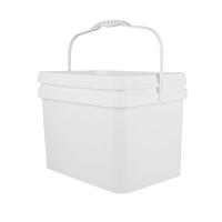 China PP 100% Raw Materials Square Plastic Bucket 20L Impact Resistant with Lid for sale