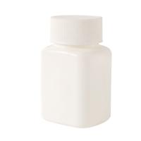 China 100ml Square Plastic Storage Bottle with Screw Cap - Food-Grade PP Container for Powders and Pills for sale