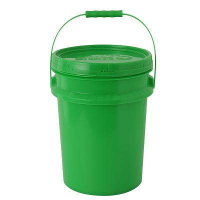 China 2.5 Gallon Round Plastic Bucket Virgin Polypropylene Pail with Lid and Handle for Paint Coatings Chemicals for sale