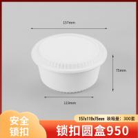 China PP Disposable Round Food Containers 500ml 750ml 1000ml with Snap Lock Lid for sale
