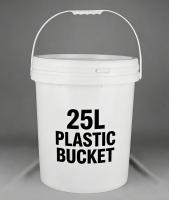 China 25 Liter Plastic Paint Bucket with Lid and Handle - 34.5×28.5×38.7cm PP/HDPE Container for sale