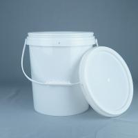 China Customized 15L PP Paint Plastic Bucket with Lid and Handle 26.2x23.5x32cm for sale