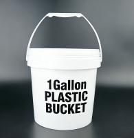 China White Round Plastic Bucket Chemical / Food Grade With Lids for sale