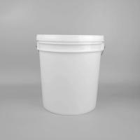 China 14 Liter White Plastic Fertilizer Bucket with Color Printing Film PP PE for sale