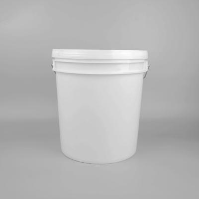 China 14 Liter White Plastic Fertilizer Bucket with Color Printing Film PP PE for sale