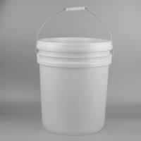 China 1L Round Plastic Bucket Chemical Storage FDA ISO9001 Custom Logo Heat Transfer for sale