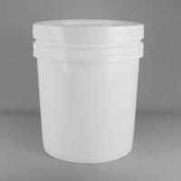 China 1L Round Plastic Bucket Chemical Storage FDA ISO9001 Custom Logo Heat Transfer for sale