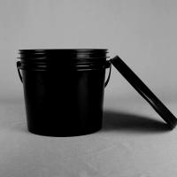 China Clear Plastic Round Bucket 4.8L Custom Printed Candy Popcorn Cookie with Lid Handle for sale