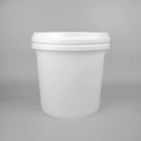 China Food Grade White Round Plastic Bucket 2L to 25L for Packaging for sale