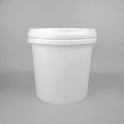 China Food Grade White Round Plastic Bucket 2L to 25L for Packaging for sale