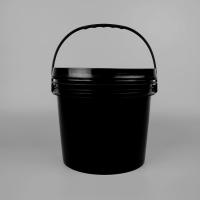 China Clear Plastic Round Bucket 4.8L Custom Printed Candy Popcorn Cookie with Lid Handle for sale