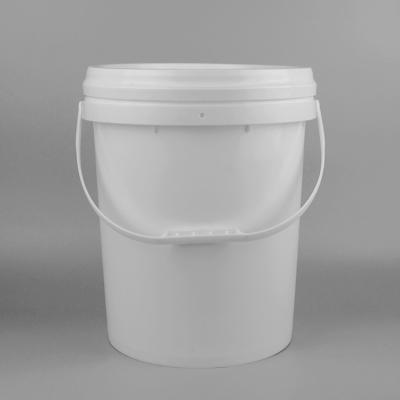 China BPA Free Polypropylene 5 Gallon White Buckets - 11.42