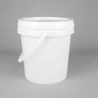 China PP/HDPE White Plastic Food Storage Bucket 0.2L-20L Customizable for sale