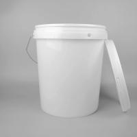 China Plastic Five Gallon Pails 20L Capacity with Handle UV Resistant Snap On Lid for sale