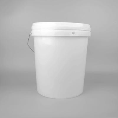 China Plastic Five Gallon Pails with Handle and 20 Liter Capacity 2.2 Lbs Weight for sale