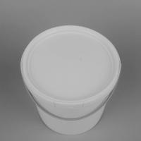 China 1L Food Grade Plastic Bucket 12.3cm x 12cm White PP Paint Pail with Custom Printing for sale
