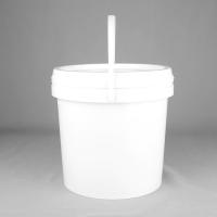 China 9L Plastic Packaging Bucket with Lid and Arm Strap PP HDPE Durable 25.6cm for sale
