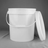 China Jieming 20L 5 Gallon Plastic Buckets with Gasket Snap On Lid Food Grade UV Resistant for sale