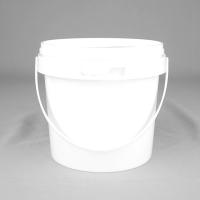 China 2L 15cm Diameter Food Grade Plastic Bucket for Ice Cream Storage and Distribution for sale