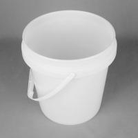 China PP/HDPE White Plastic Food Storage Bucket 0.2L-20L Customizable for sale
