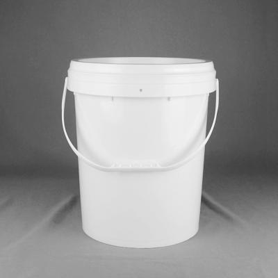 China 19 Litre Waterproof Paint Plastic Bucket With Lid And Hand Pull for sale