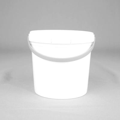 China 1L 33oz Food Grade PP Plastic Container with Screw-On Lid - 12.3cm Diameter x 12cm Height for sale