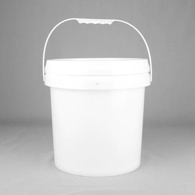 China 10L 25x27cm Food Grade PP Plastic Bucket with Lid - Portable Storage Container for Food and Liquids for sale