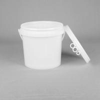 China Heat Resistant Round Plastic Paint Bucket with Pouring Spout for sale