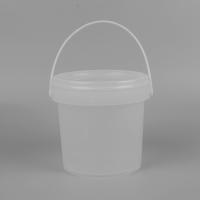 China Food Grade 1L 2L Transparent Plastic Bucket with UN Certification for Honey Packaging for sale