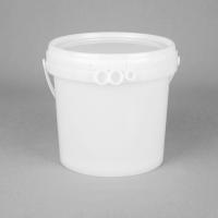 China 1L 33oz Food Grade Plastic Pail with Lid - 12.3cm Diameter Ice Cream Bucket for Industrial Food Packaging for sale