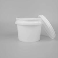 China 1200ml Screen Printing Round Plastic Bucket with Lid for Toys Brushes Paints for sale