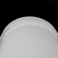 China White 5 Gallon Plastic Buckets UV Resistant with Handle 11.5 Inch Diameter for sale