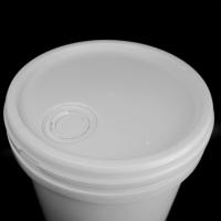 China White 5 Gallon Plastic Buckets With UV Resistant And Handle for sale